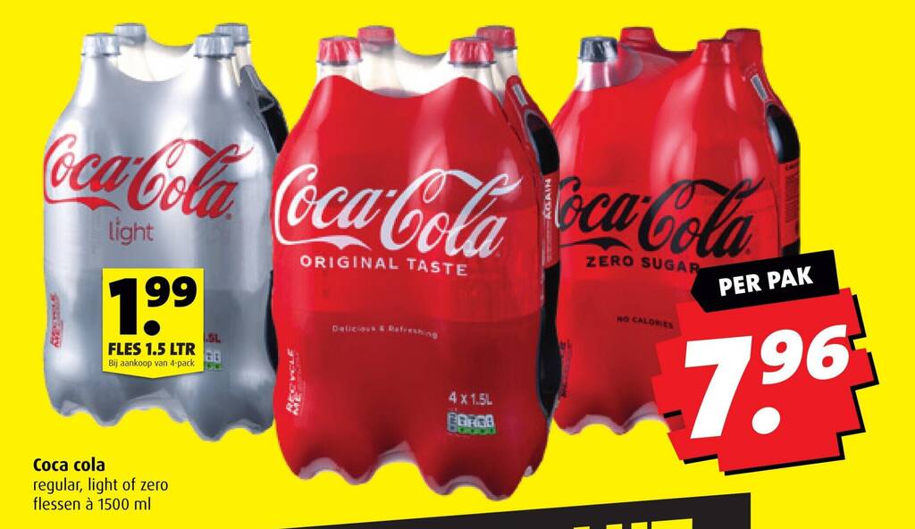 Coca Cola aanbiedingen | Vind de goedkoopste Coca Cola aanbieding!