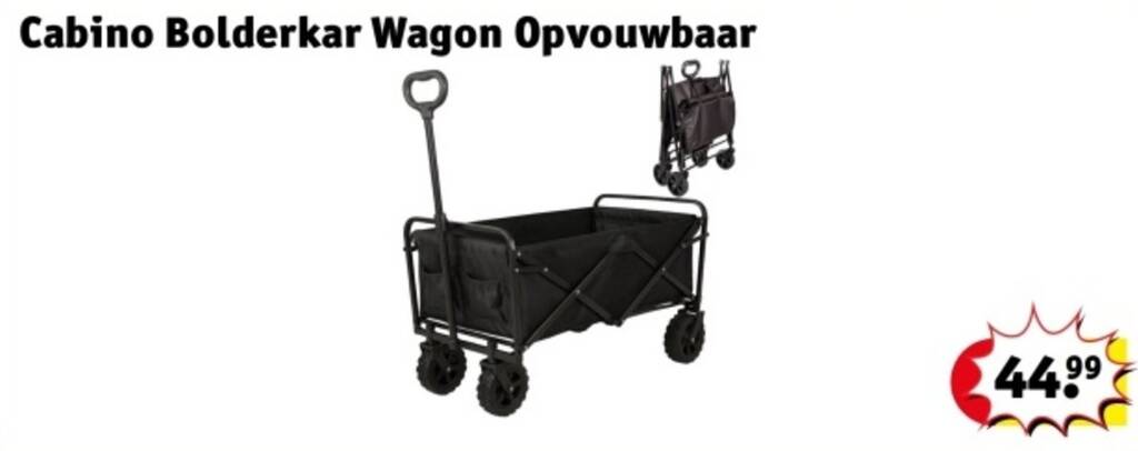 Cabino Bolderkar Wagon Opvouwbaar aanbieding bij Kruidvat € 44,99