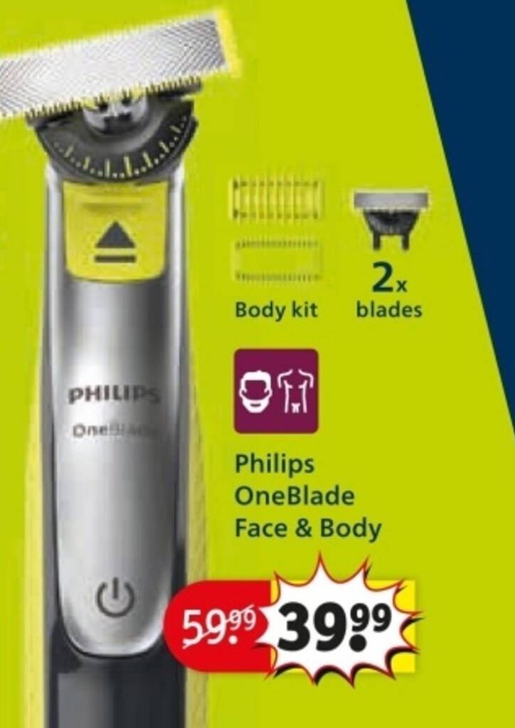 Philips OneBlade Face & Body aanbieding bij Kruidvat