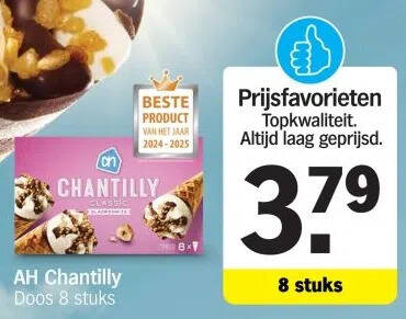 AH Chantilly aanbieding bij Albert Heijn