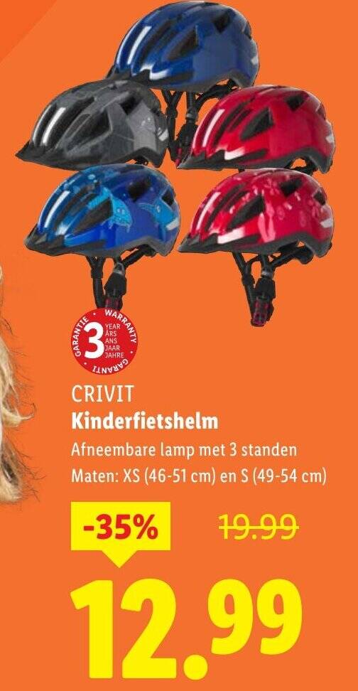CRIVIT Kinderfietshelm aanbieding bij Lidl