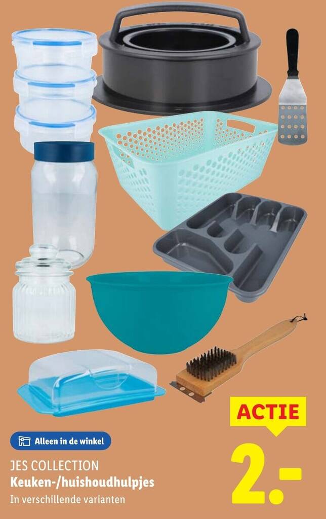JES COLLECTION Keuken/huishoudhulpjes aanbieding bij Lidl