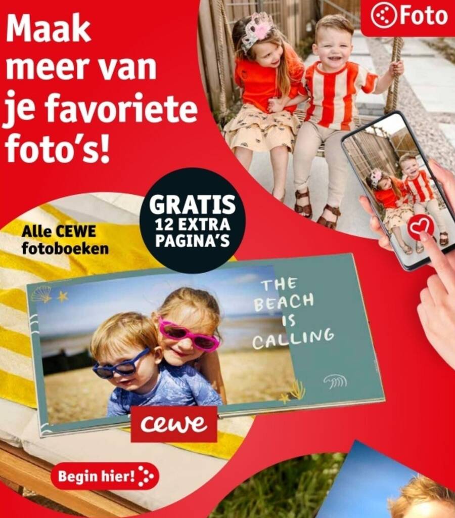Alle CEWE fotoboeken aanbieding bij Kruidvat