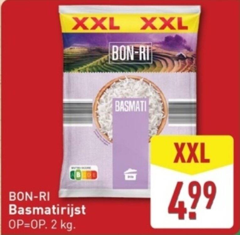 BON-RI Basmatirijst 2 kg aanbieding bij ALDI