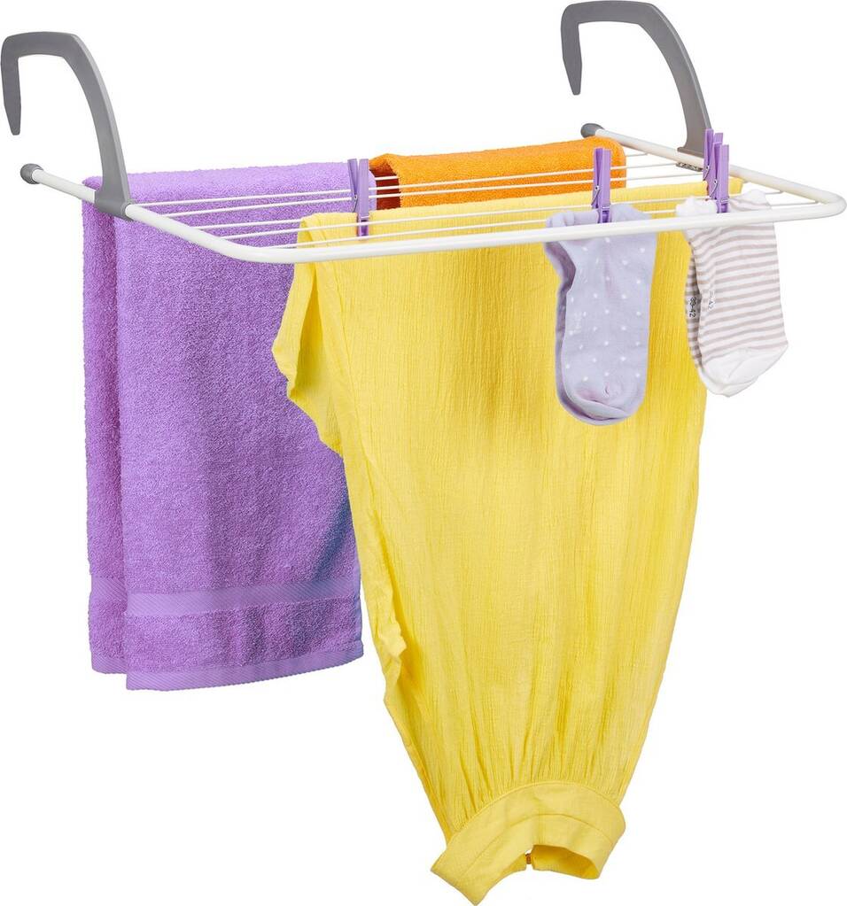 Relaxdays droogrek hangend - wasrek balkon - wasrekje verwarming ...