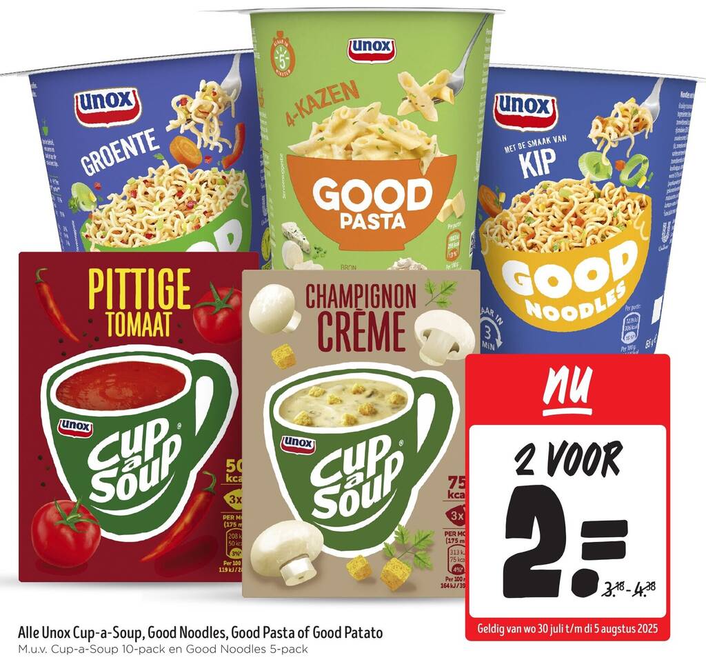 Alle Unox Cup-a-Soup, Good Noodles, Good Pasta of Good Patato ...