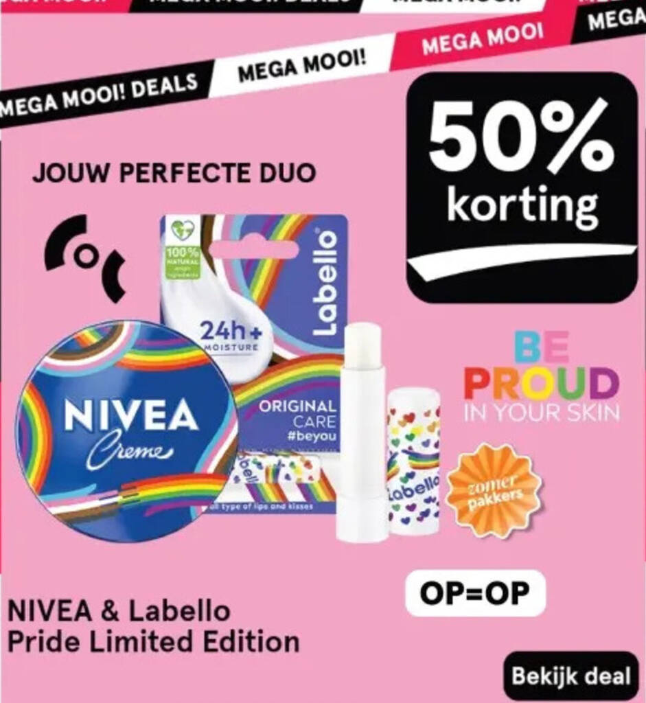 NIVEA & Labello Pride Limited Edition aanbieding bij Etos