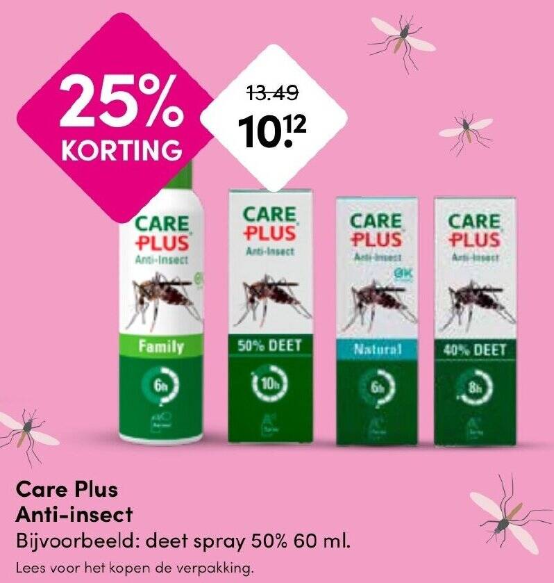Care Plus Anti-insect aanbieding bij Drogisterij Visser