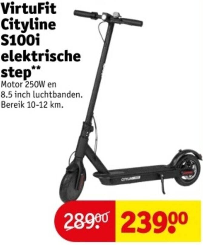 VirtuFit Cityline S100i elektrische step aanbieding bij Kruidvat