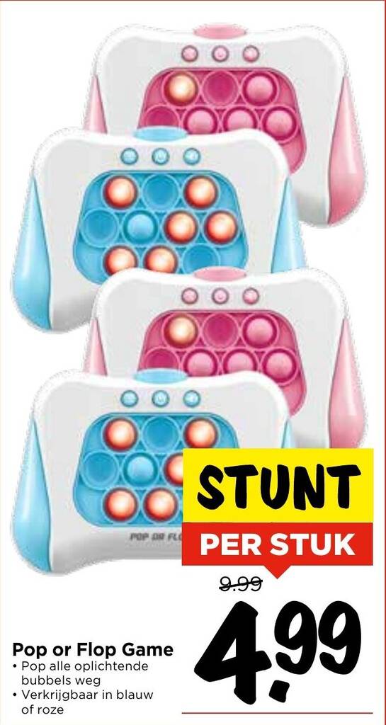 Pop or Flop Game aanbieding bij Vomar Voordeelmarkt