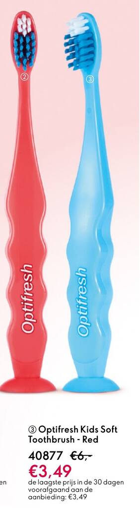 Optifresh Kids Soft Toothbrush Red aanbieding bij Oriflame