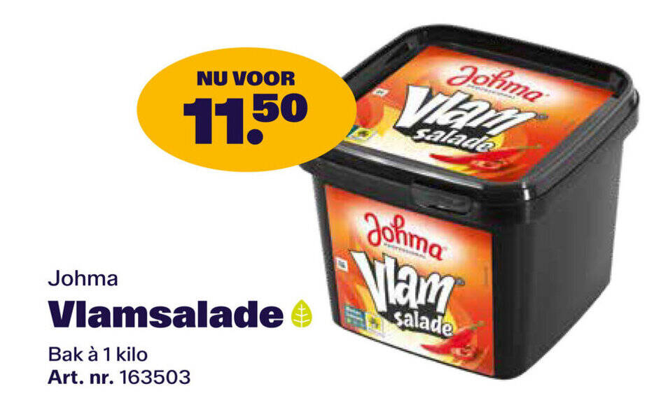 Johma Vlamsalade salade 1 kg aanbieding bij Bidfood