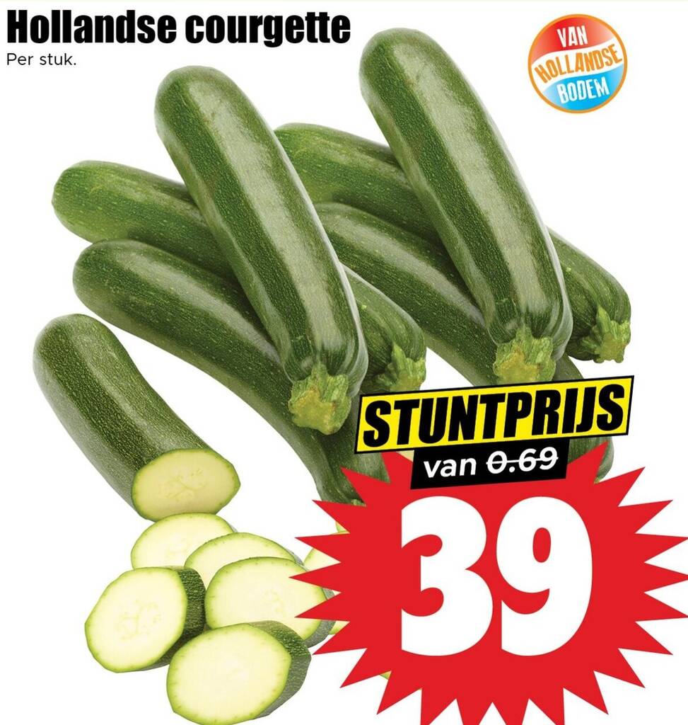 Hollandse courgette aanbieding bij Dirk