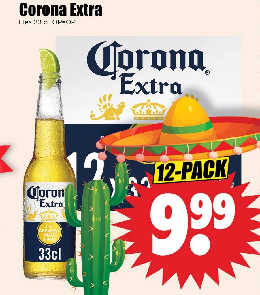 Corona Extra 33 cl aanbieding bij Dirk