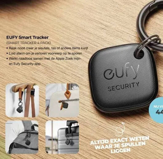 EUFY Smart Tracker (SMART TRACKER 4 PACK) aanbieding bij EP Beerepoot