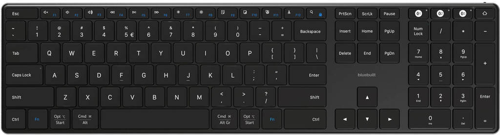 BlueBuilt Draadloos Bluetooth Toetsenbord Pro QWERTY aanbieding bij Coolblue