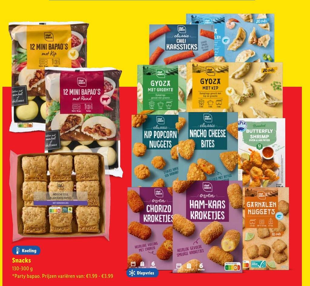 Snacks 130-300 g aanbieding bij Lidl