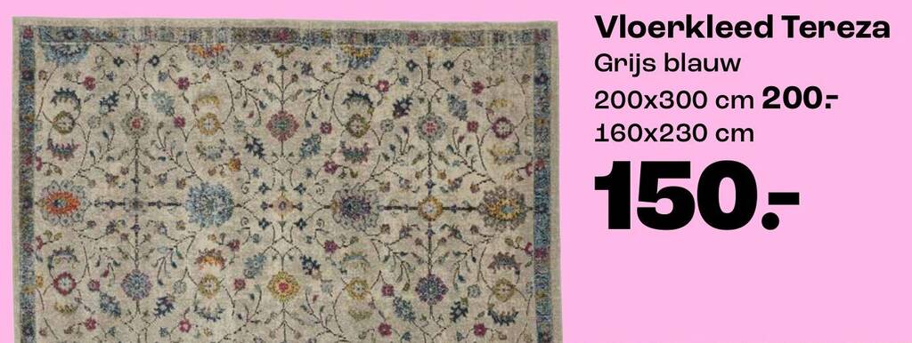 Vloerkleed Tereza 160 x 230 cm aanbieding bij Kwantum