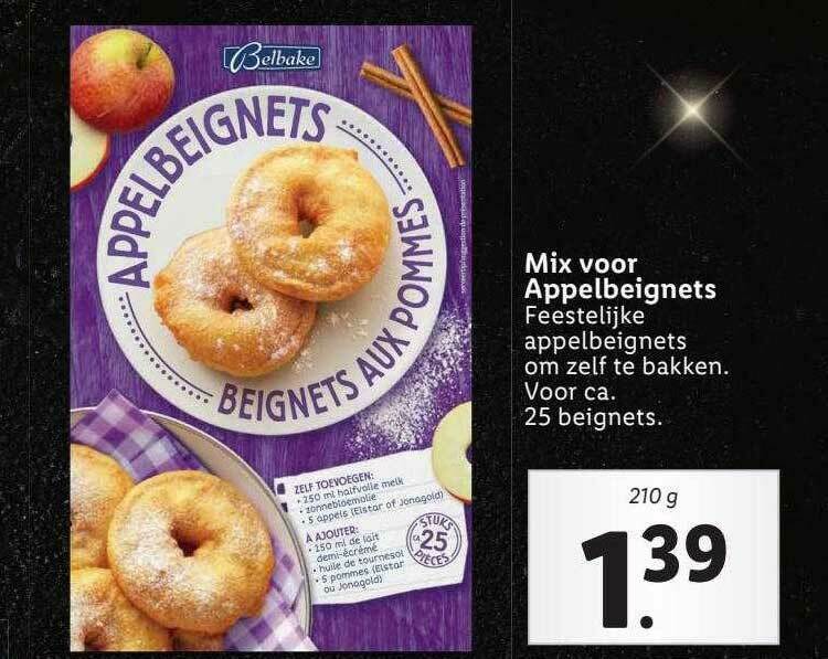 Belbake Mix Voor Appelbeignets aanbieding bij Lidl