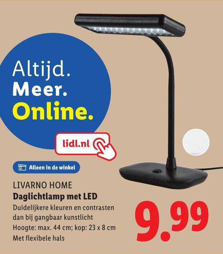 LIVARNO HOME Daglichtlamp met LED aanbieding bij Lidl