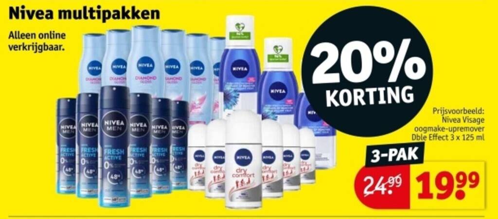 Nivea multipakken aanbieding bij Kruidvat