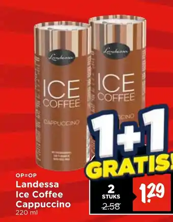 Landessa Ice Coffee Cappuccino 220 ml 1+1 GRATIS! aanbieding bij Vomar ...