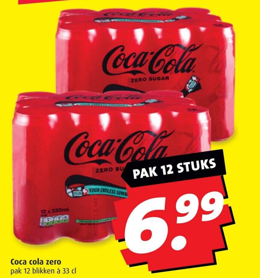Coca cola zero aanbieding bij Boni