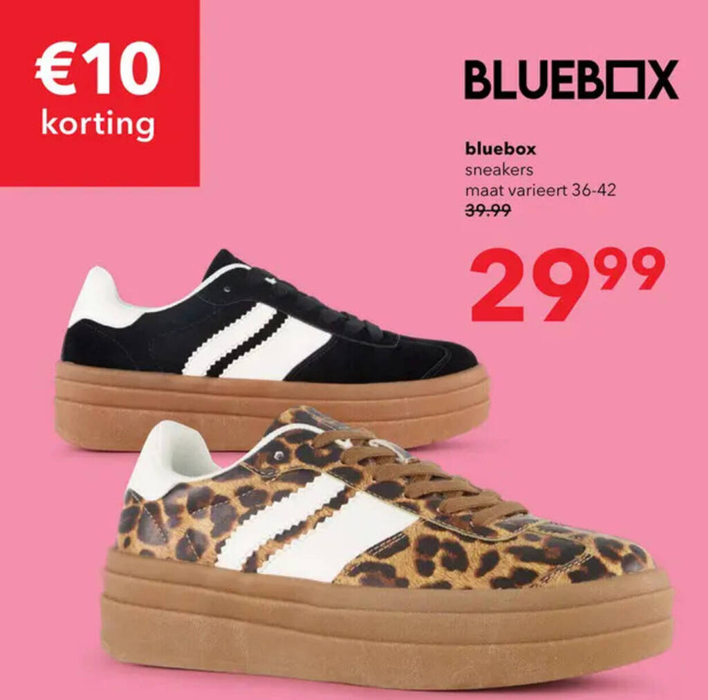 bluebox sneakers aanbieding bij Scapino € 29,99