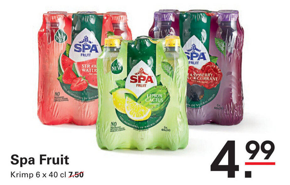 Spa Fruit 6x40 cl aanbieding bij Sligro