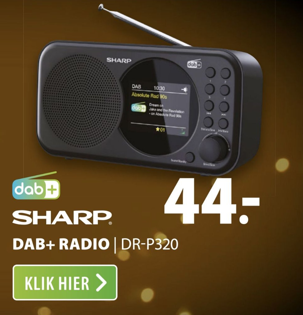 SHARP DAB+ RADIO aanbieding bij Expert