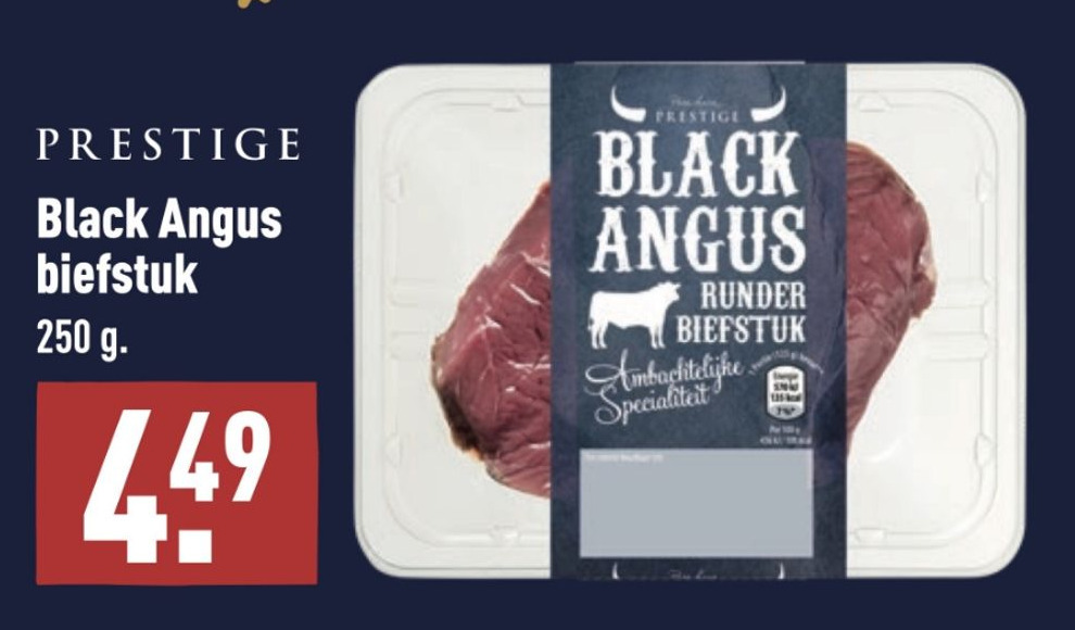 Black Angus biefstuk aanbieding bij ALDI