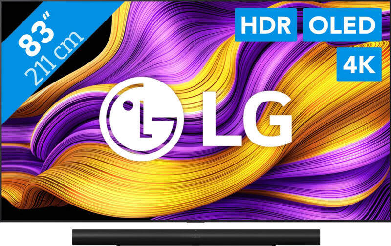 LG 83 OLED EVO G55 4K (2025) + Sonos Arc Ultra Zwart aanbieding bij ...