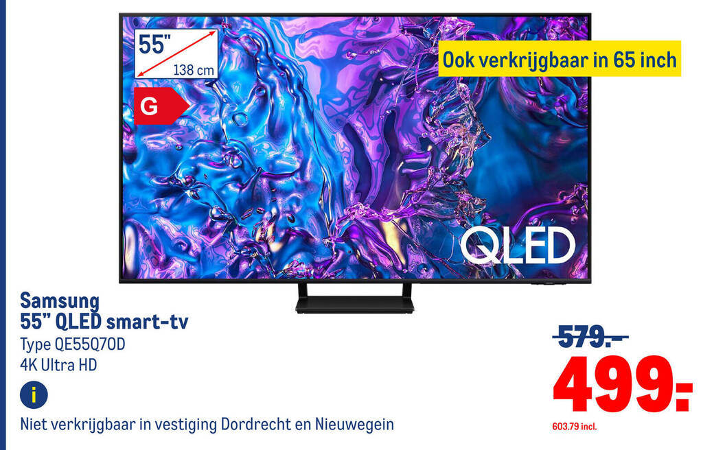 Samsung QLED smart tv 55 inch aanbieding bij Makro