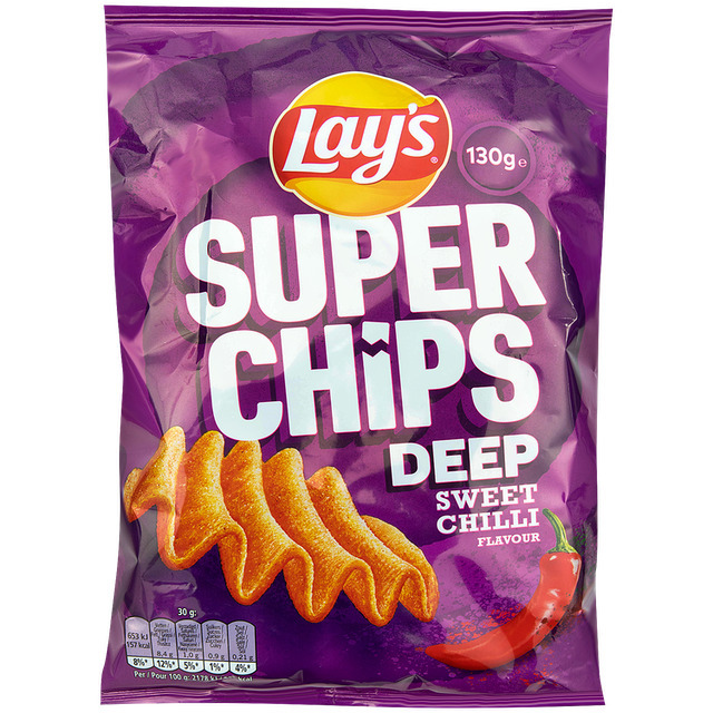 Lay's superchips deep sweet chilli aanbieding bij Action