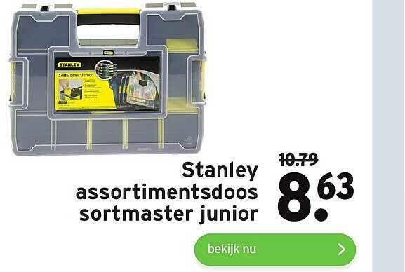 Stanley Assortimentsdoos Sortmaster Junior aanbieding bij GAMMA