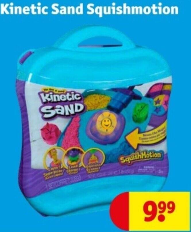 Kinetic Sand Squishmotion aanbieding bij Kruidvat