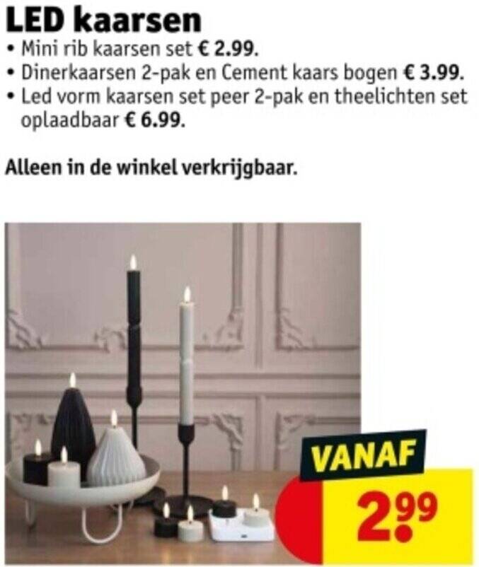 LED kaarsen aanbieding bij Kruidvat