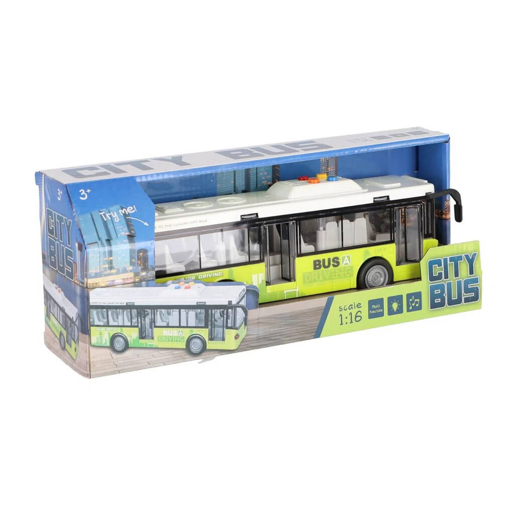 Stadsbus 1:16 met licht en geluid aanbieding bij Top1Toys