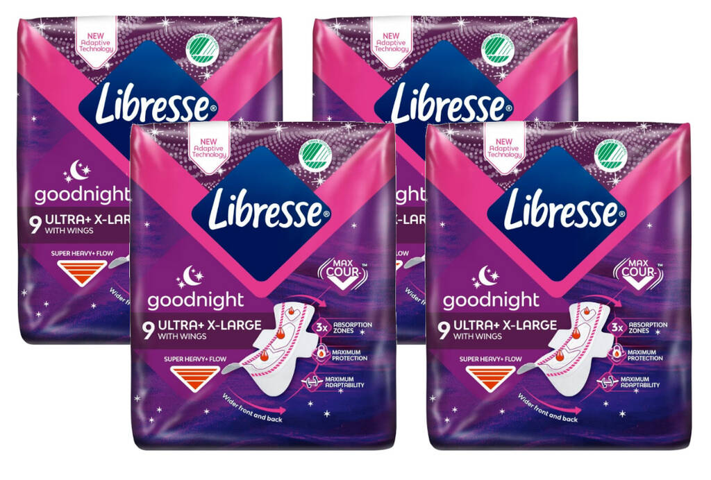 Libresse Ultra Goodnight Maandverband XL Multiverpakking aanbieding bij ...