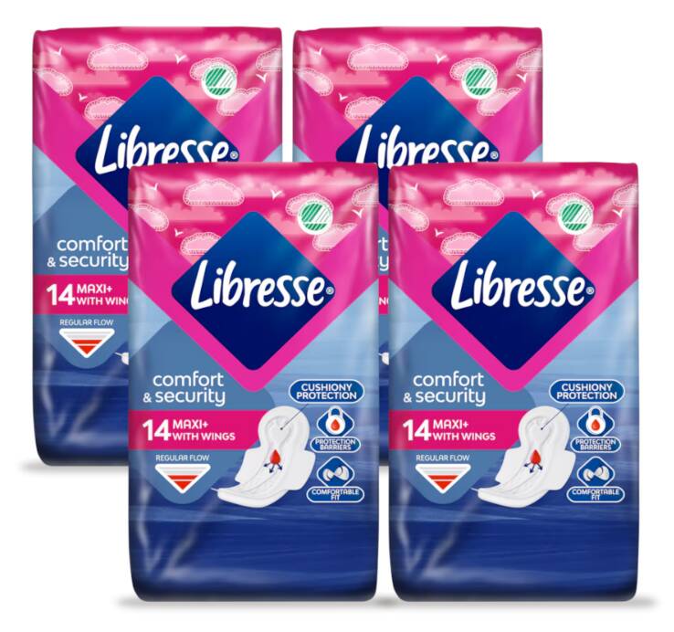 Libresse Comfort & Security Maandverband Maxi Plus Multiverpakking ...