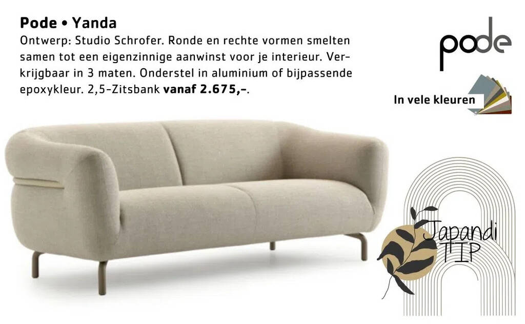 Pode • Yanda aanbieding bij Sijben