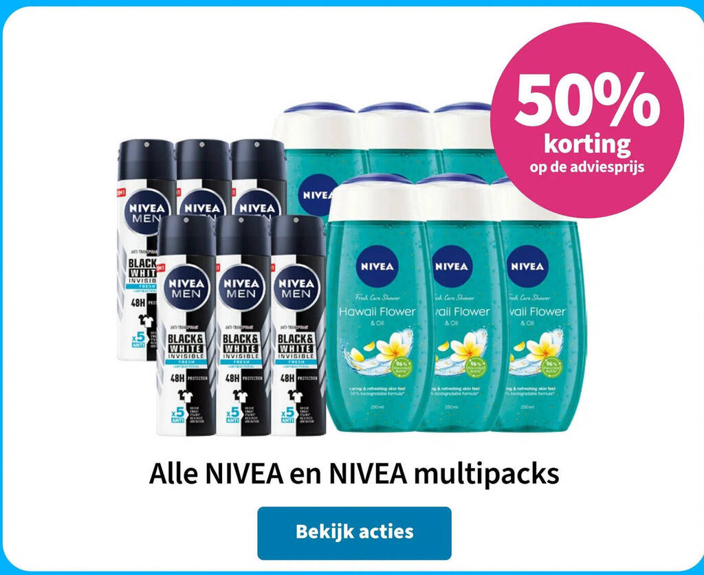 Alle Nivea en Nivea multipacks aanbieding bij Plein.nl