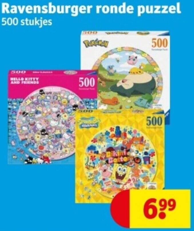 Ravensburger ronde puzzel aanbieding bij Kruidvat