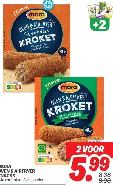 MORA OVEN & AIRFRYER SNACKS aanbieding bij Dekamarkt
