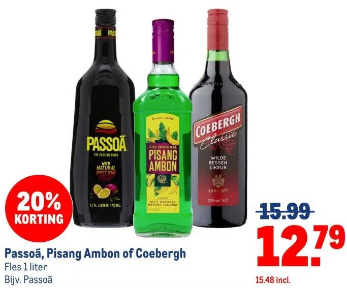Passoã, Pisang Ambon of Coebergh aanbieding bij Makro