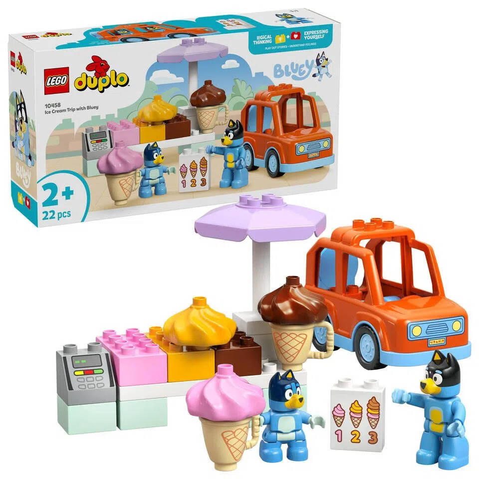 LEGO DUPLO Bluey een ijsje halen met Bluey 10458 aanbieding bij Intertoys