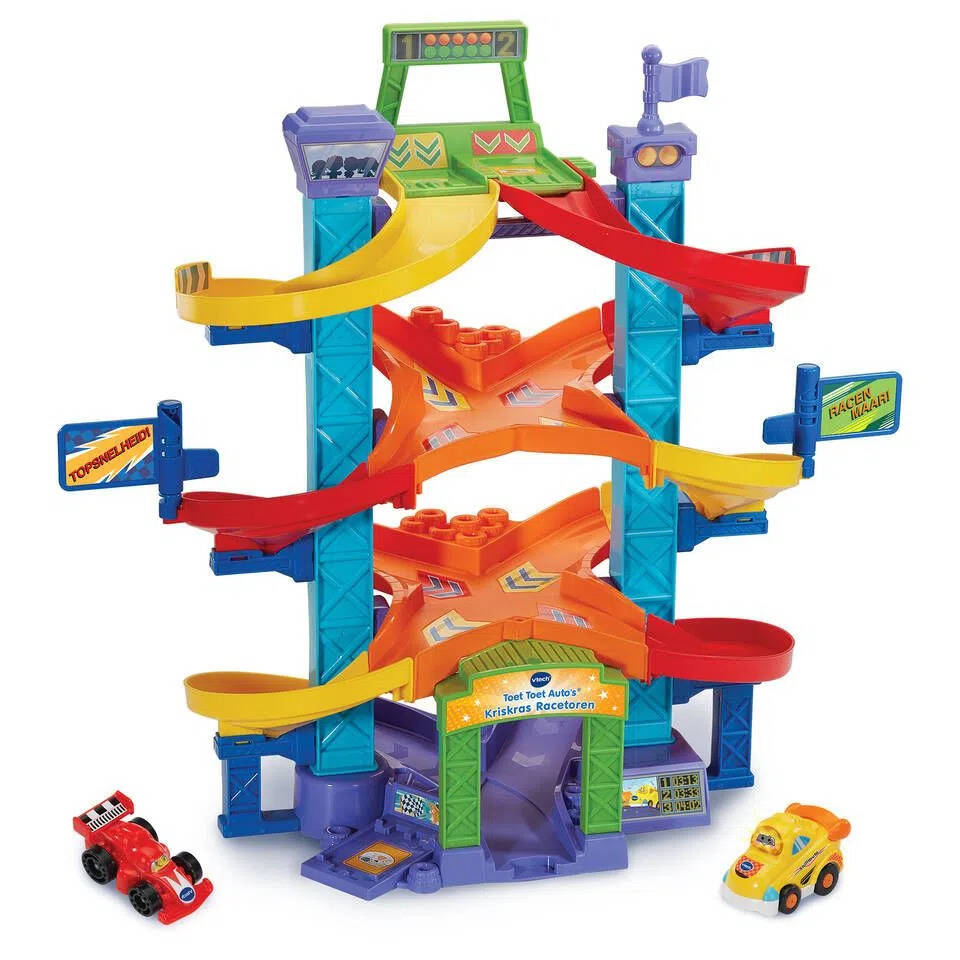 VTech Toet Toet Auto's kriskras racetoren + Stefan Stuntauto aanbieding ...