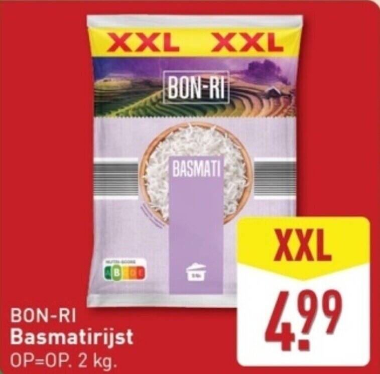 BON-RI Basmatirijst 2 kg aanbieding bij ALDI