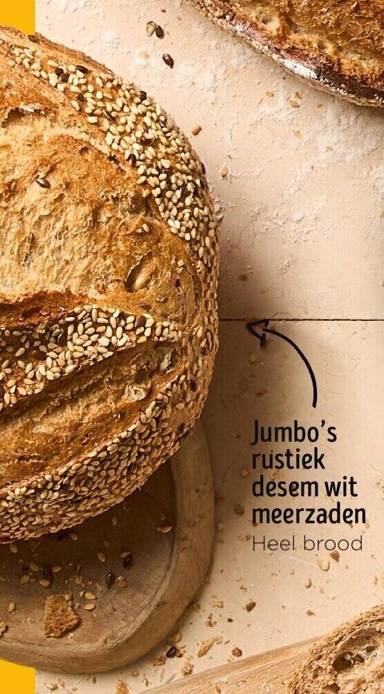 Jumbo's rustiek desem wit meerzaden aanbieding bij Jumbo