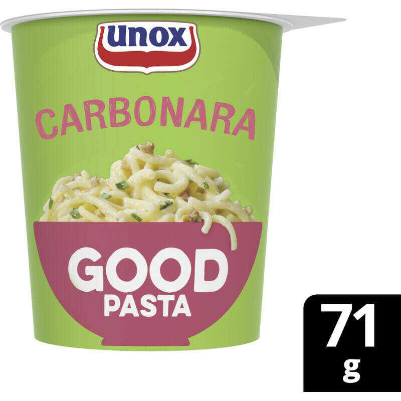 Unox Good pasta carbonara aanbieding bij Albert Heijn